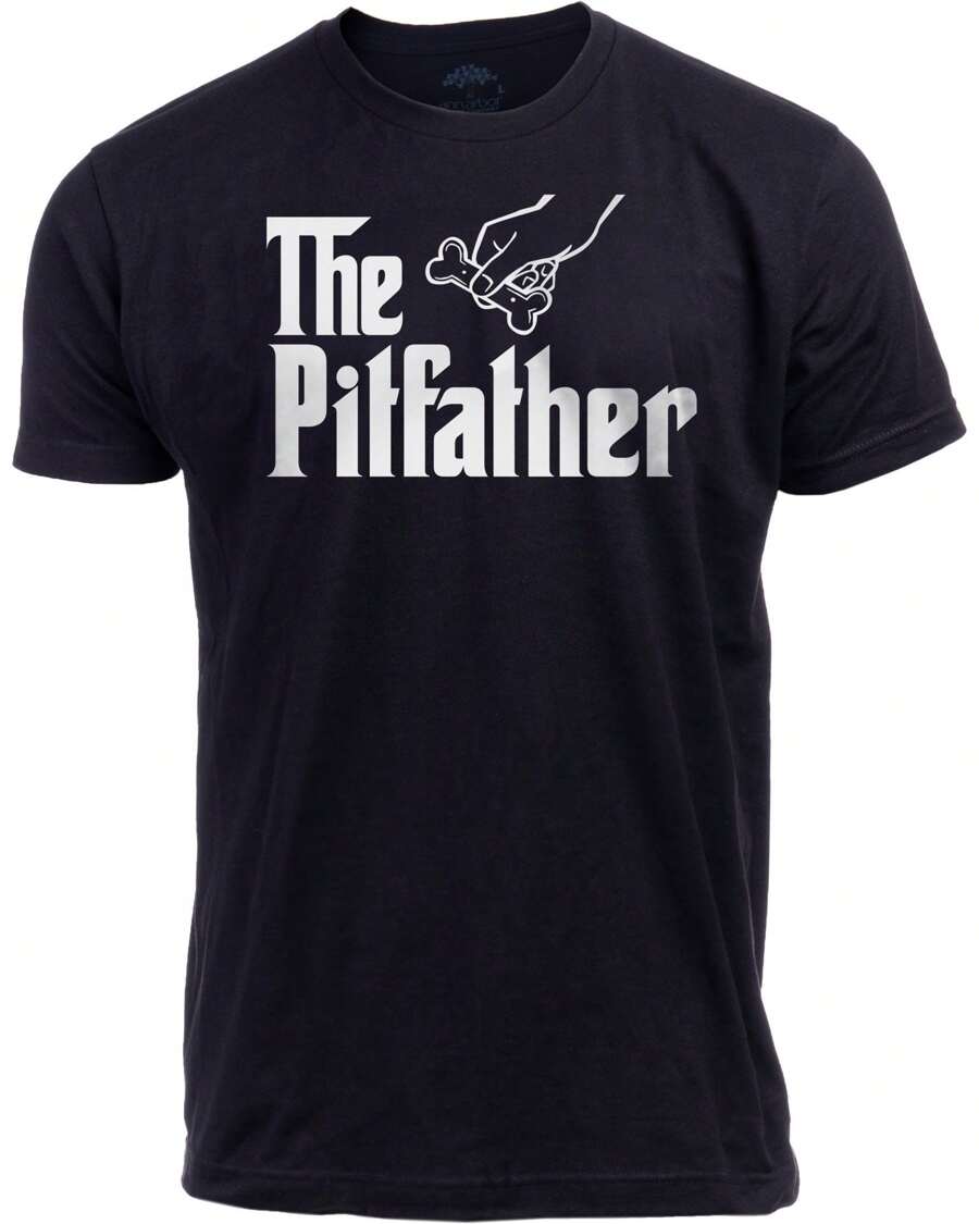 The Pitfather | Pitbull Dog Pittbull Father Breed Dad Owner T-Shirt For ...