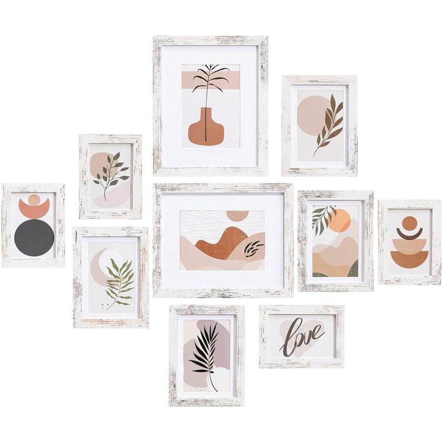 Eletecpro 10 Pack Picture Frames, Including 4Pcs 4x6, 4Pcs 5x7, 2Pcs ...