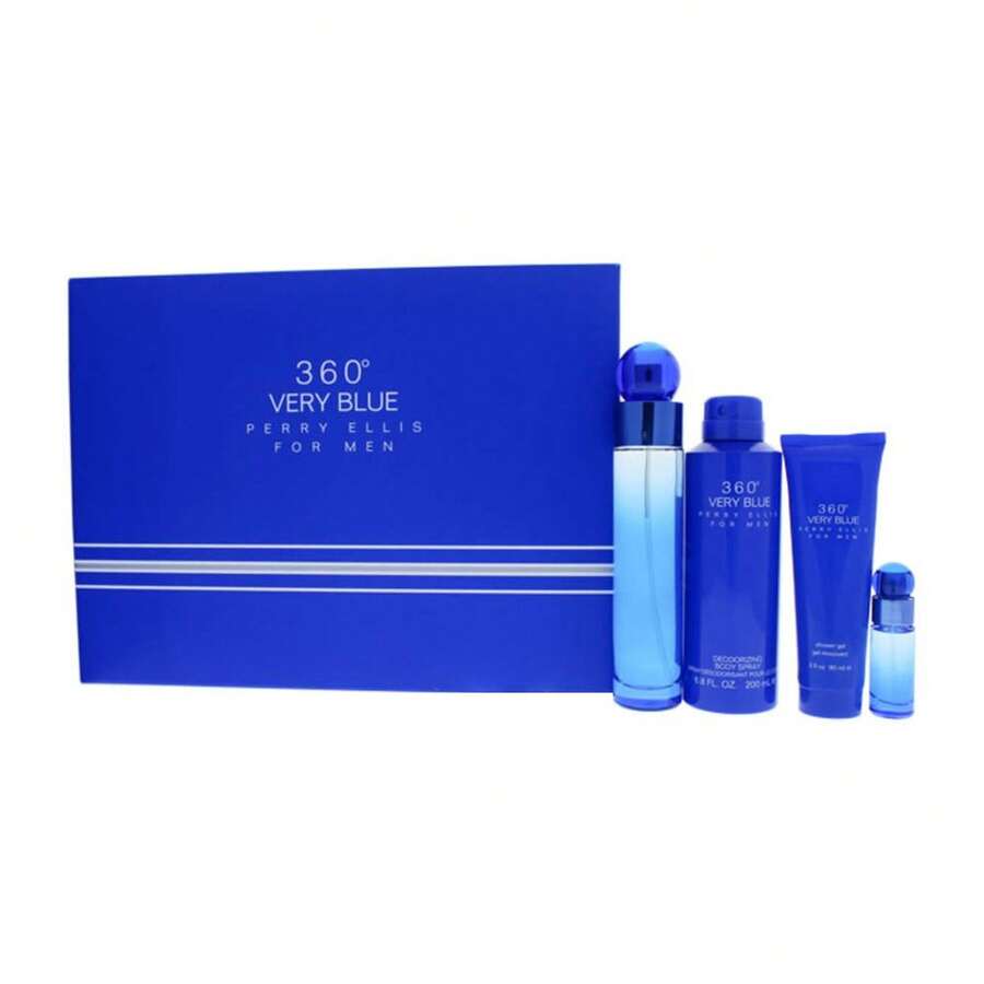 Perry Ellis Perry Ellis 360 Very Blue 4 Piece Set Standard For Men ...