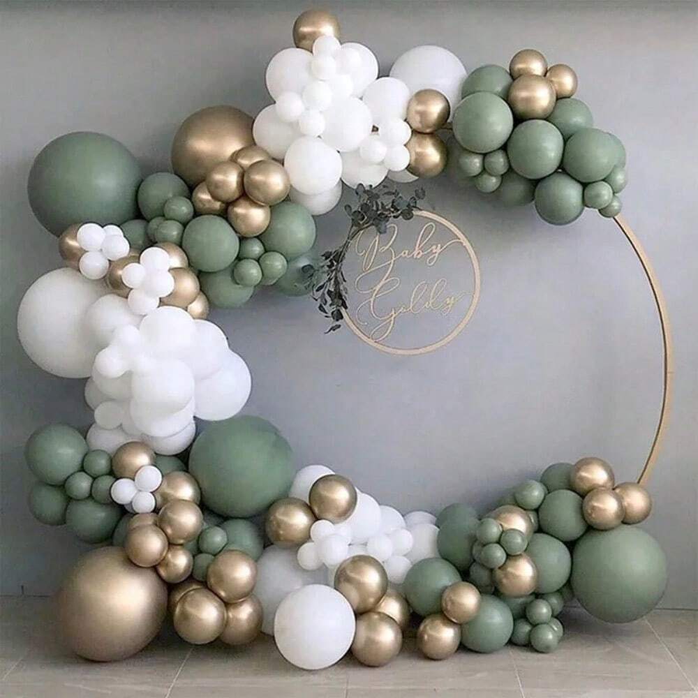 Avocado Green Wedding Birthday Party Backdrop Shower Diy White Holidays ...