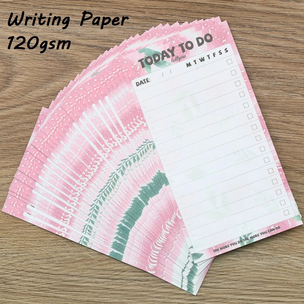 A7 Paper 160 Page 80 Sheets 100gsm Writing Paper Refillable Planner ...