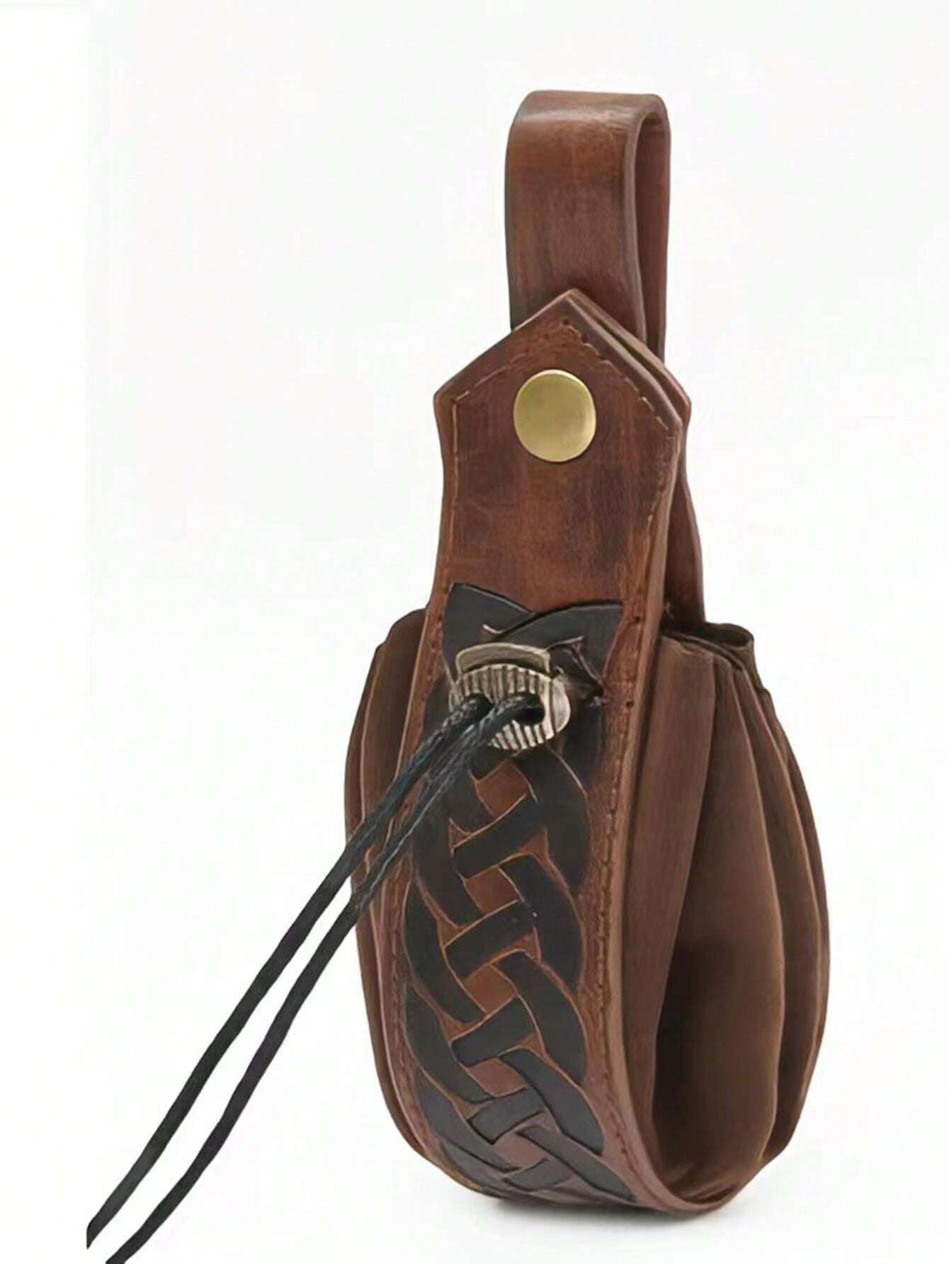 4pcs Medieval Viking Belt Belt Bag Artificial Leather Arm Guards ...