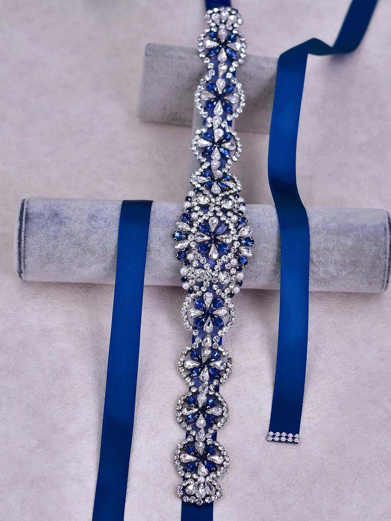 One Wedding Accessory, Bridesmaid Dress Belt, Handmade Dark Blue ...