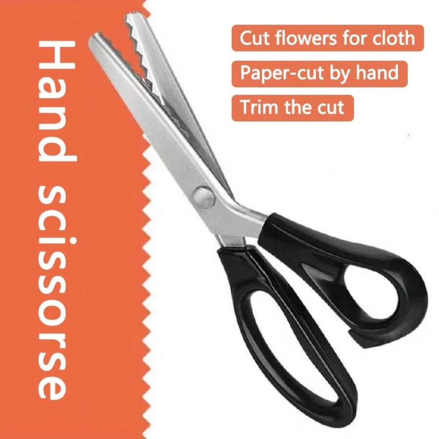 Large Wavy Scissors Hand Tailor Scissors DIY Various Cloth Scissors ...