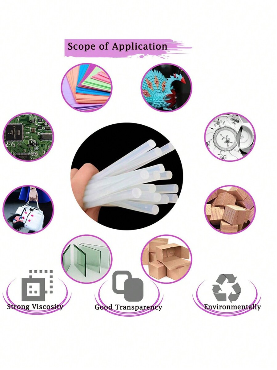 Universal Clear Hot Melt Adhesive Stick High Viscosity Hot Melt ...