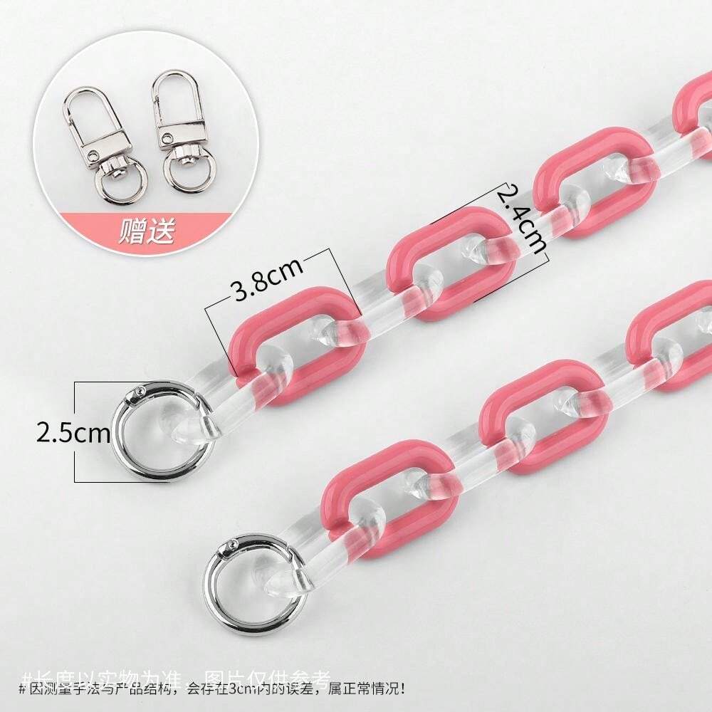 One Transparent And Colorful Acrylic Handbag Chain, 40cm Or 60cm In ...