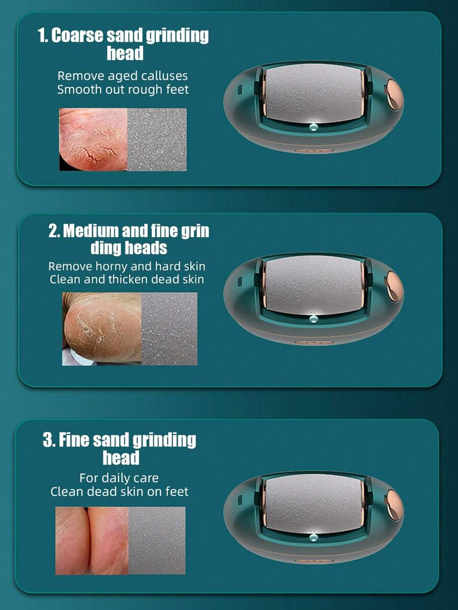 KEMEI Professional Portable Electric Foot Grinder, Electric Skin ...