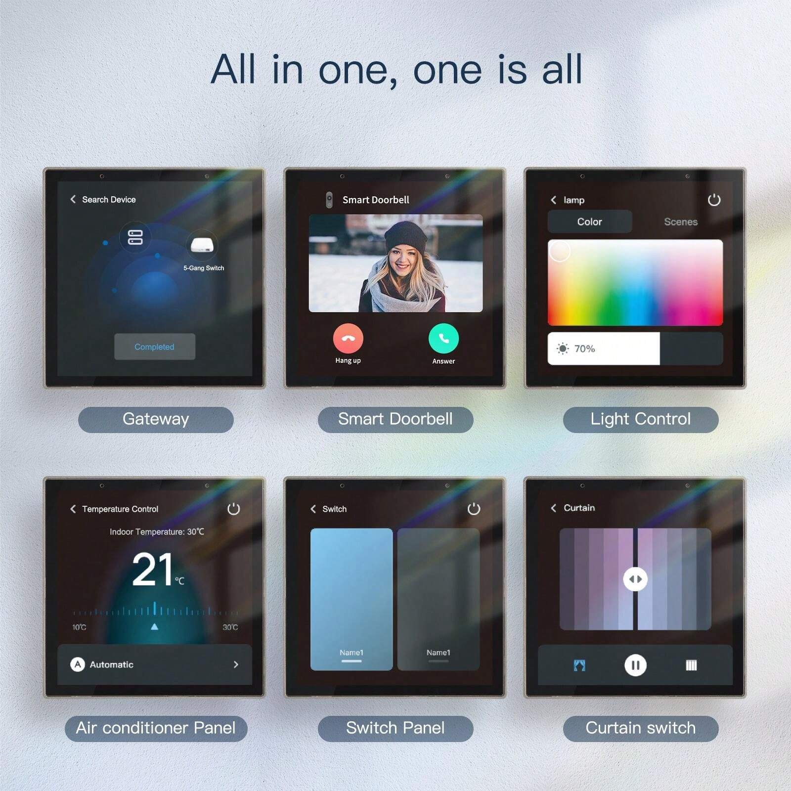 Smart Home Steuerungspanel Graffiti Smart Alexa Eingebautem Center ...