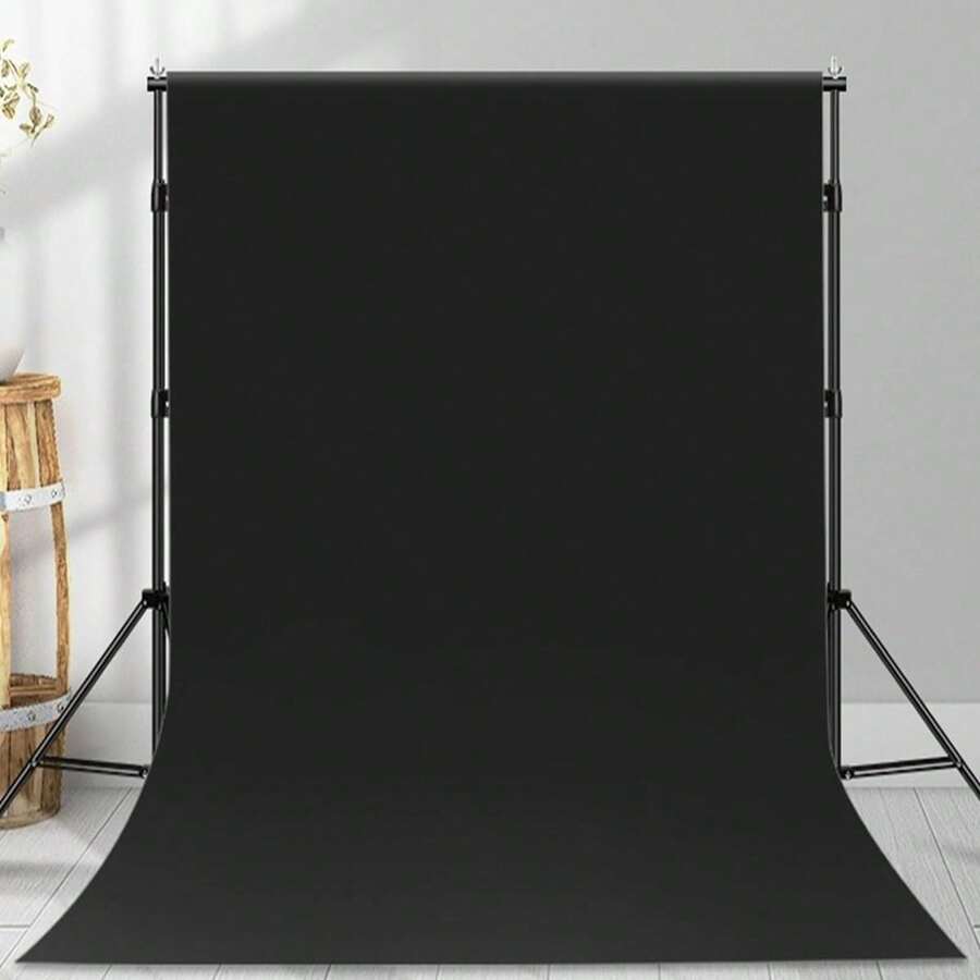 Professional Pure Black Photography Backdrop-Premium Seamless Polyester ...
