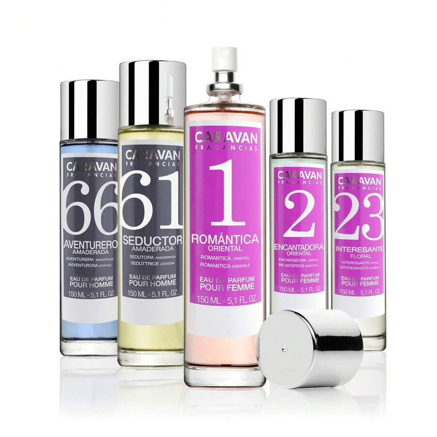 Caravan set de 6 frascos de perfume de mujer de 150 ml Nº1 con olor ...