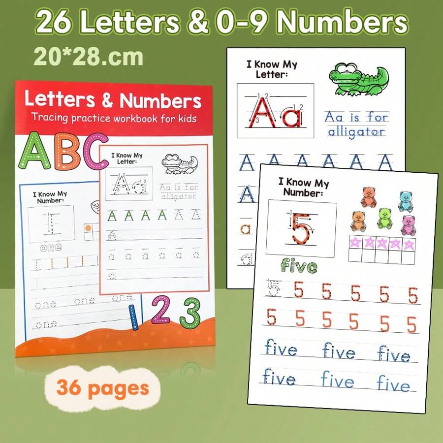 26 Lette & Numbers Tracing Practice Workbook Kids Learning ABC 123 ... 26 Lette & Numbers Tracing Practice Workbook Kids Learning ABC 123 ...
