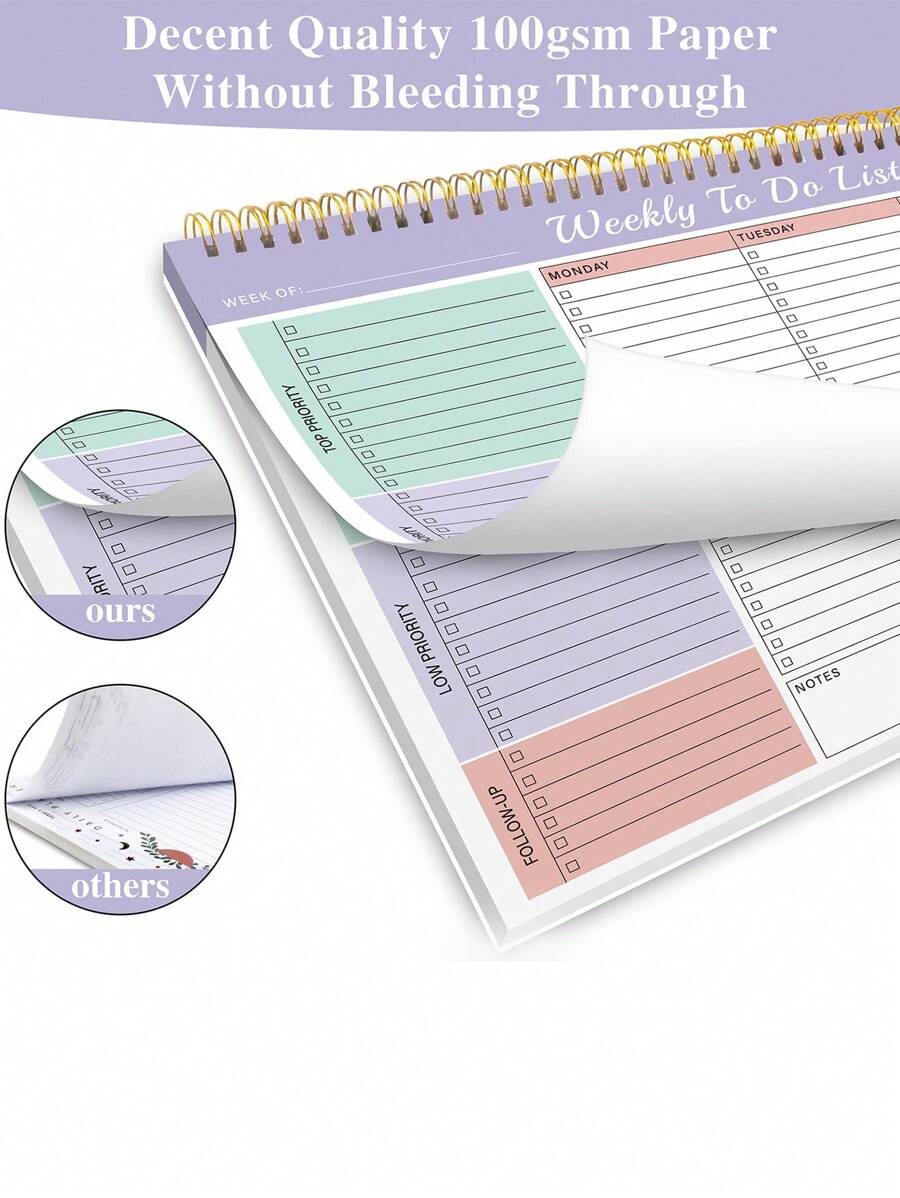 budget planner 1pc Weekly Planner Notebook, A4 Daily Planner & Weekly ...