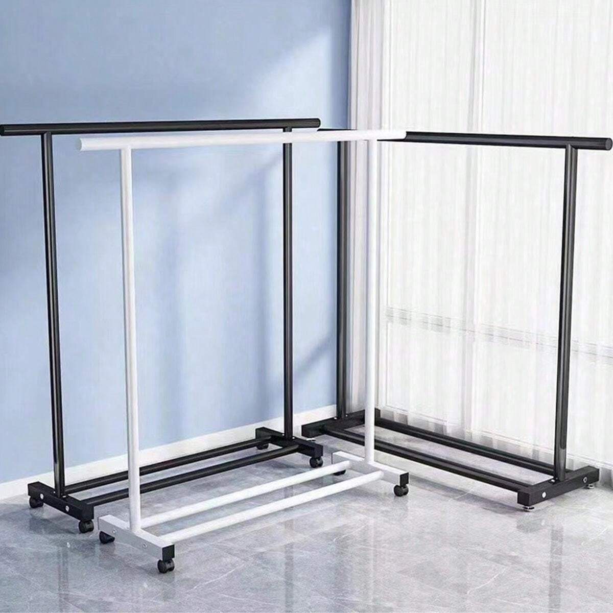 1pc Indoor/Balcony Free-Standing Clothes Drying Rack, Movable Clothing ...