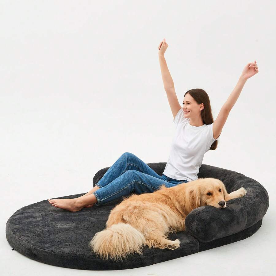 Human Dog Bed, 71''x43''x10'' Size Fits You And Pets, Lazy Sofa ...