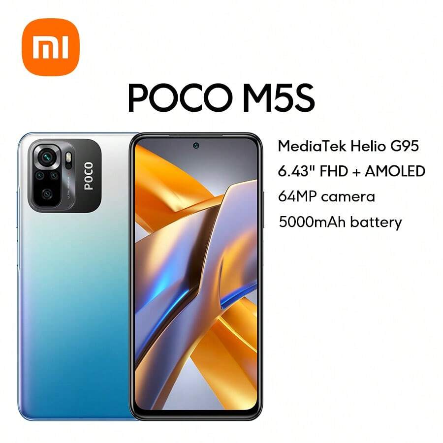 小米POCO M5s 全球版NFC智慧型手機，6.43吋全高清+ AMOLED圓點顯示屏，64MP AI四鏡頭超廣角和微距鏡頭，搭載 ...