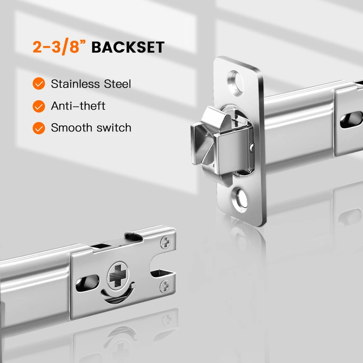 Matte Black Privacy Square Pocket Door Lock With Color-Coded Indicator ...