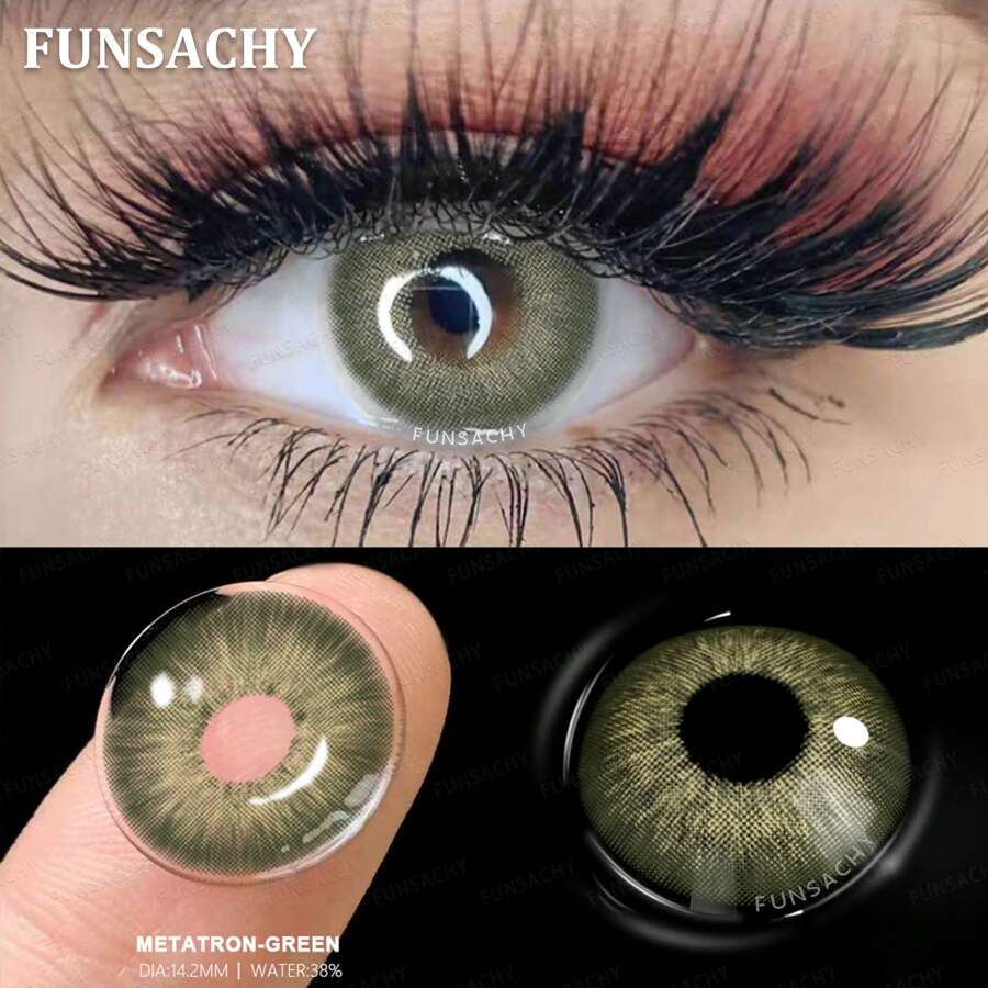 FUNSACHY Natural Soft Contact Lens Soft Lens 14.2mm Color Contact Lens ...