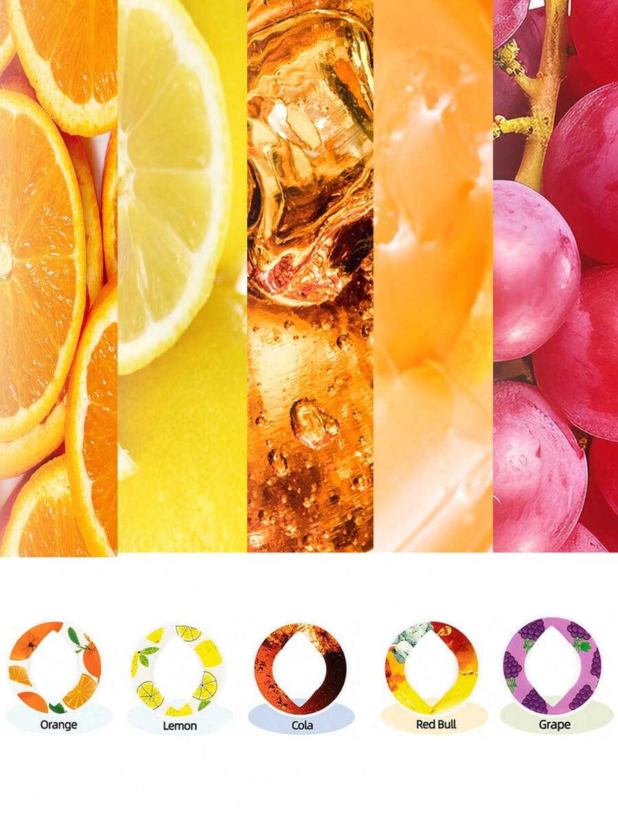 3/5pcs Water Bottle Flavor Pods, Ellipse Shape Water Bottle Sachet ...