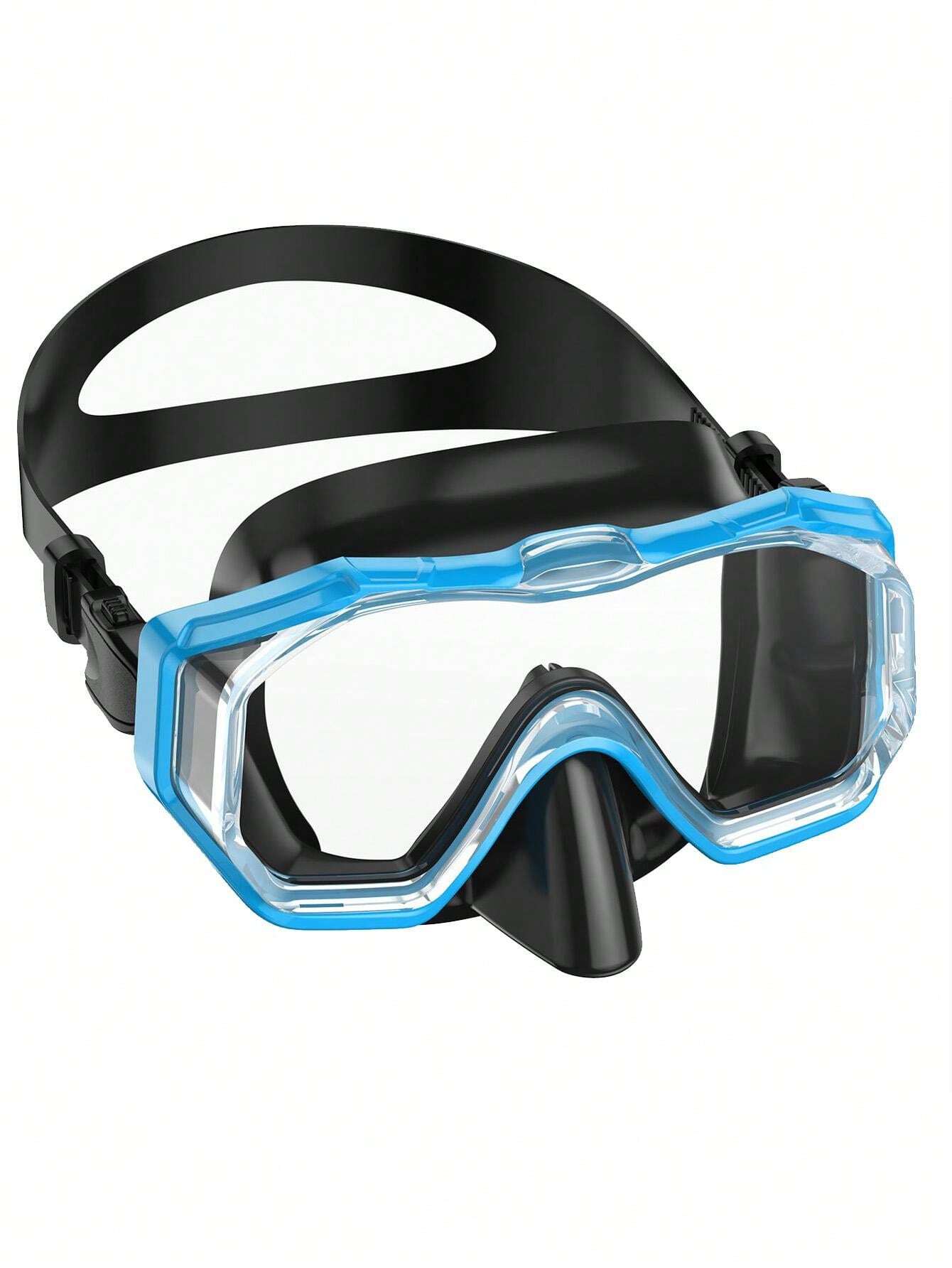 Snorkel Mask 3 Windows Panoramic Wide View HD Three-Lens Adjustable ...