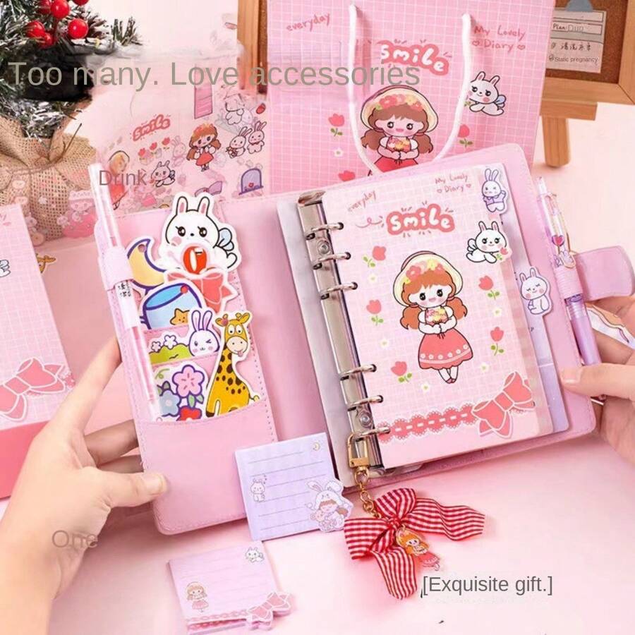Fairy Hand Ledger Set Girl Cute Super Cute Macaron Japanese Learning ...