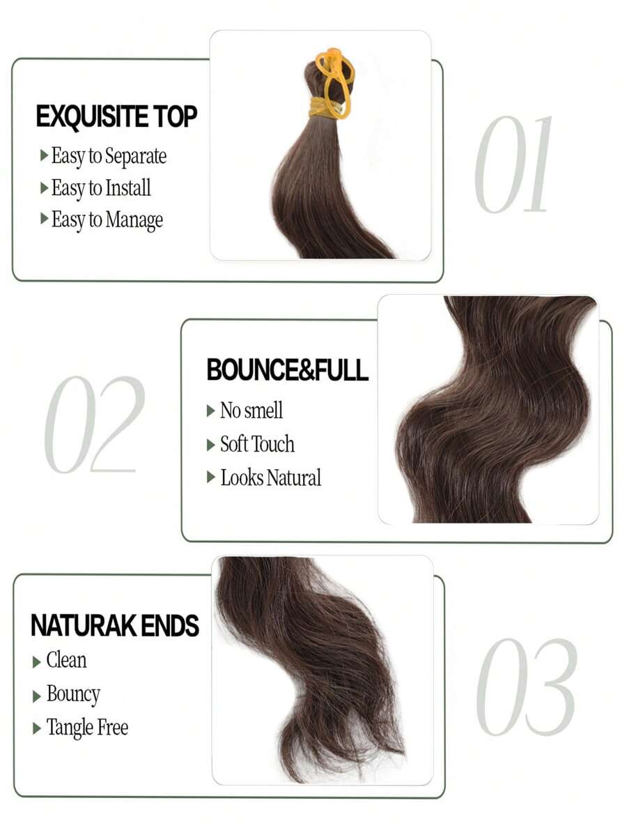 Body Wave Braiding Hair With 22 Inch Pre-Feathered Braiding Hair Wave ...