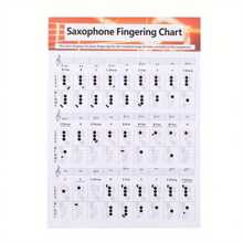 Saxophone Fingering Chart Poster Basics Guide Practice Comparison Table ...