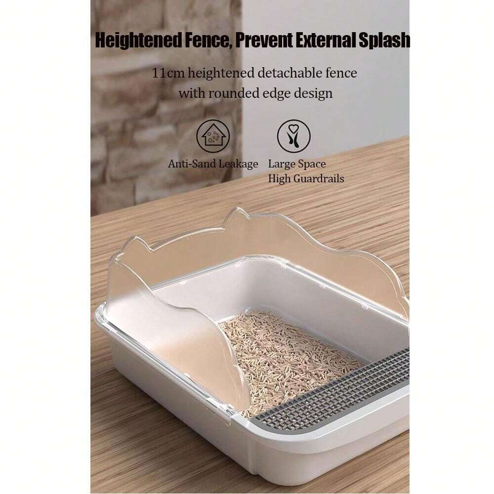 Extra Large, Medium And Small Cat Litter Box, Anti-Odor And Anti-Splash ...