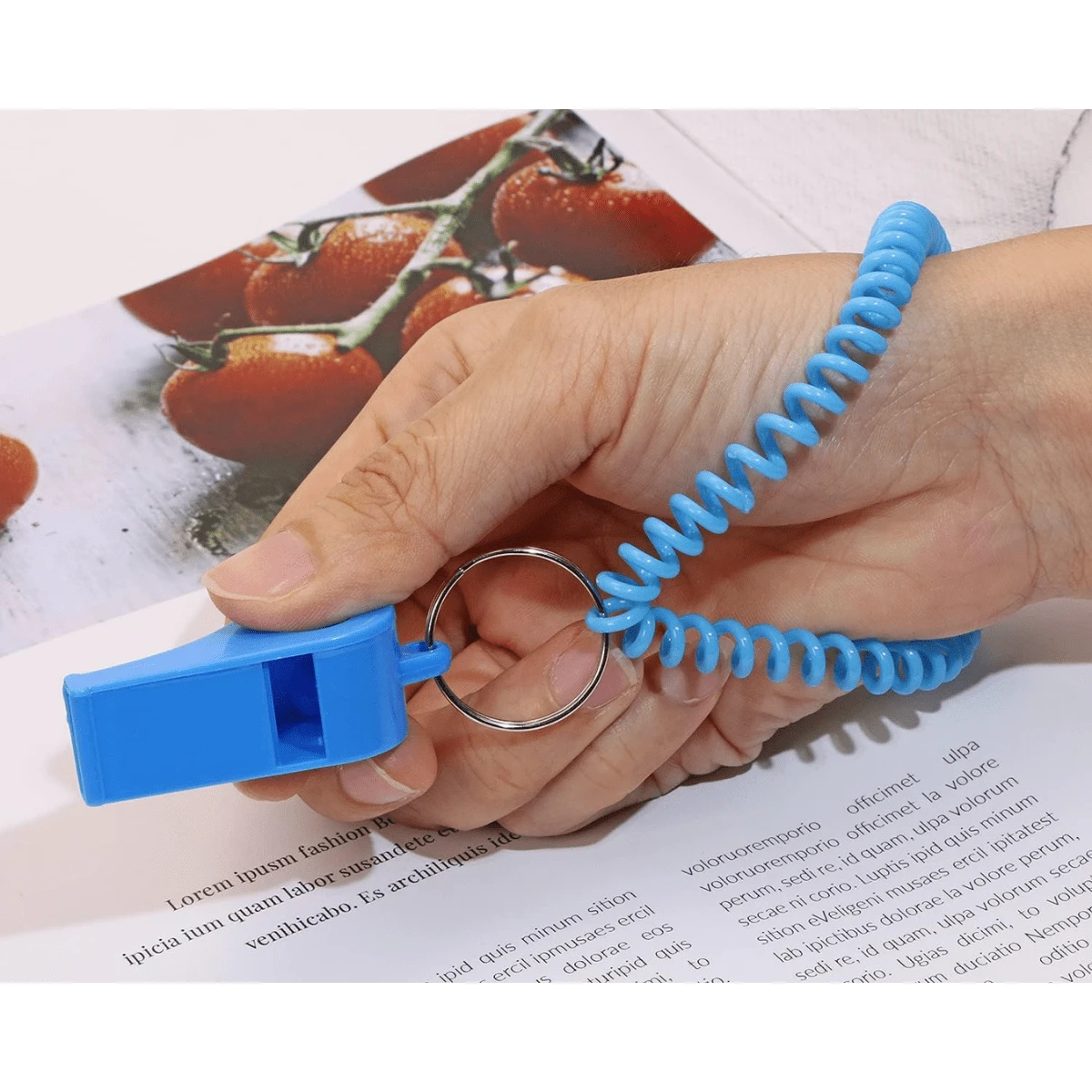 6 Pcs Sport Whistle With Bracelet 6pcs Loud Clear Plastic Whistles With ...