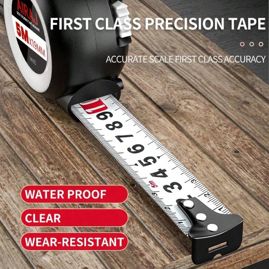 AIRAJ 5m Tape Ruler, High-Precision Measuring Ruler, Waterproof And ...