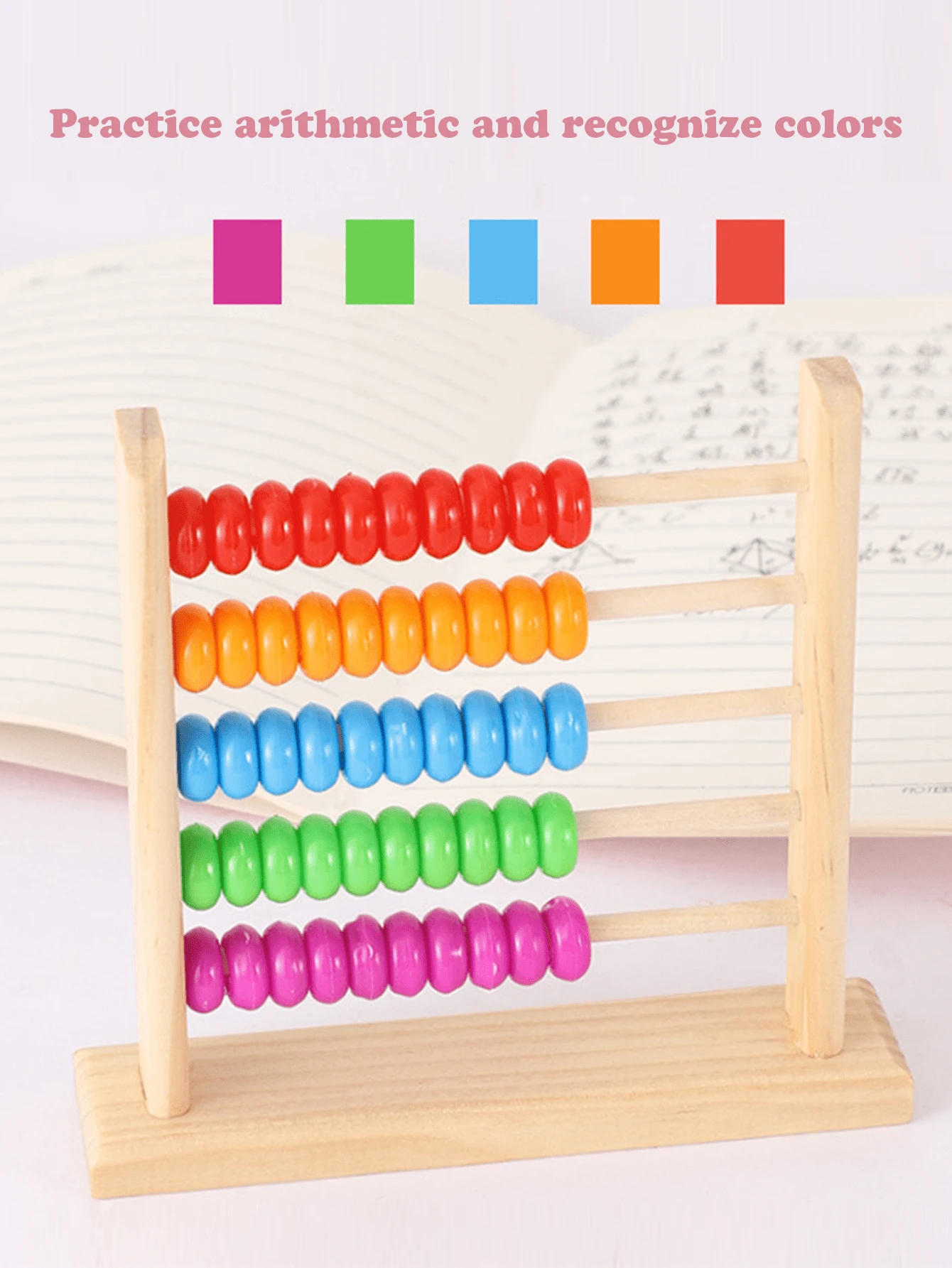 1 Set Wooden Abacus Math Teaching AIDS For Children Learning Math ...