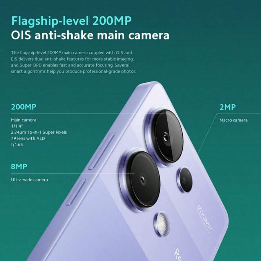 XIAOMI Mi Redmi Note 13 Pro Global Version Smartphone NFC 200MP OIS ...