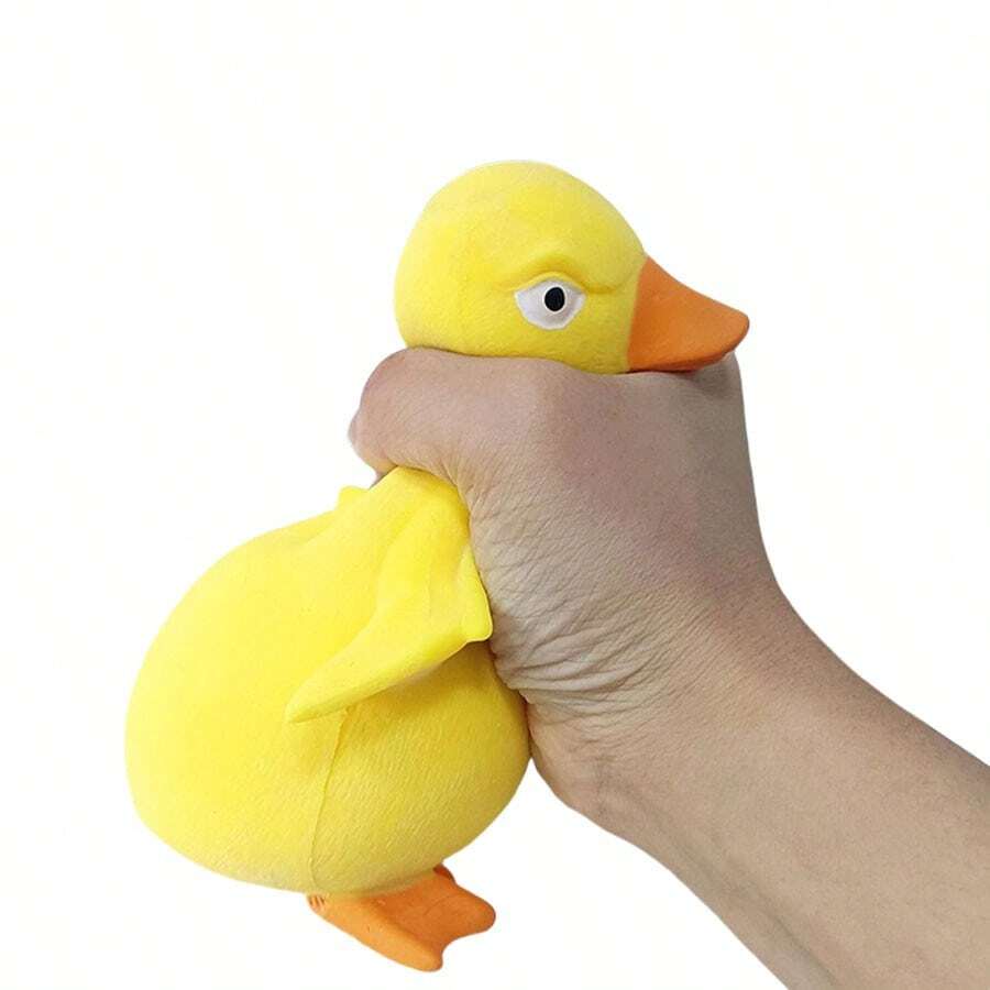 Stress Relief Toy - Squeezable And Shapable Yellow Duck Sandbox TPR ...