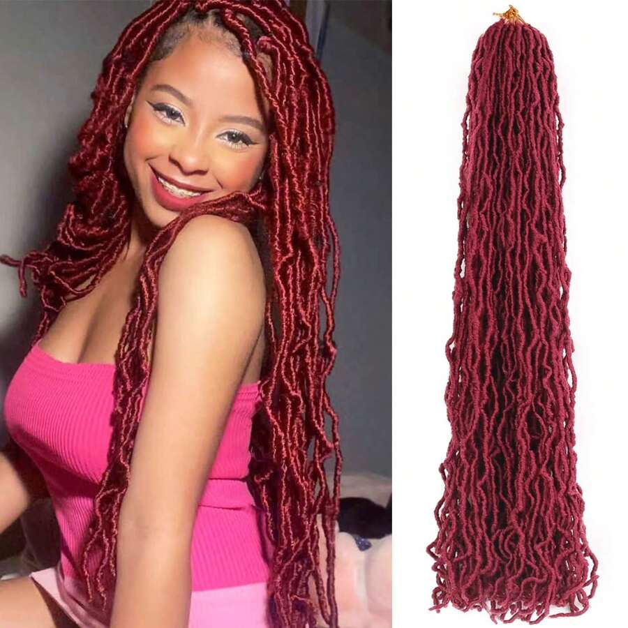 Faux Locs Crochet Hair Soft Locs 10-30 Inch 1/4/5/6/7 Packs Long Pre ...