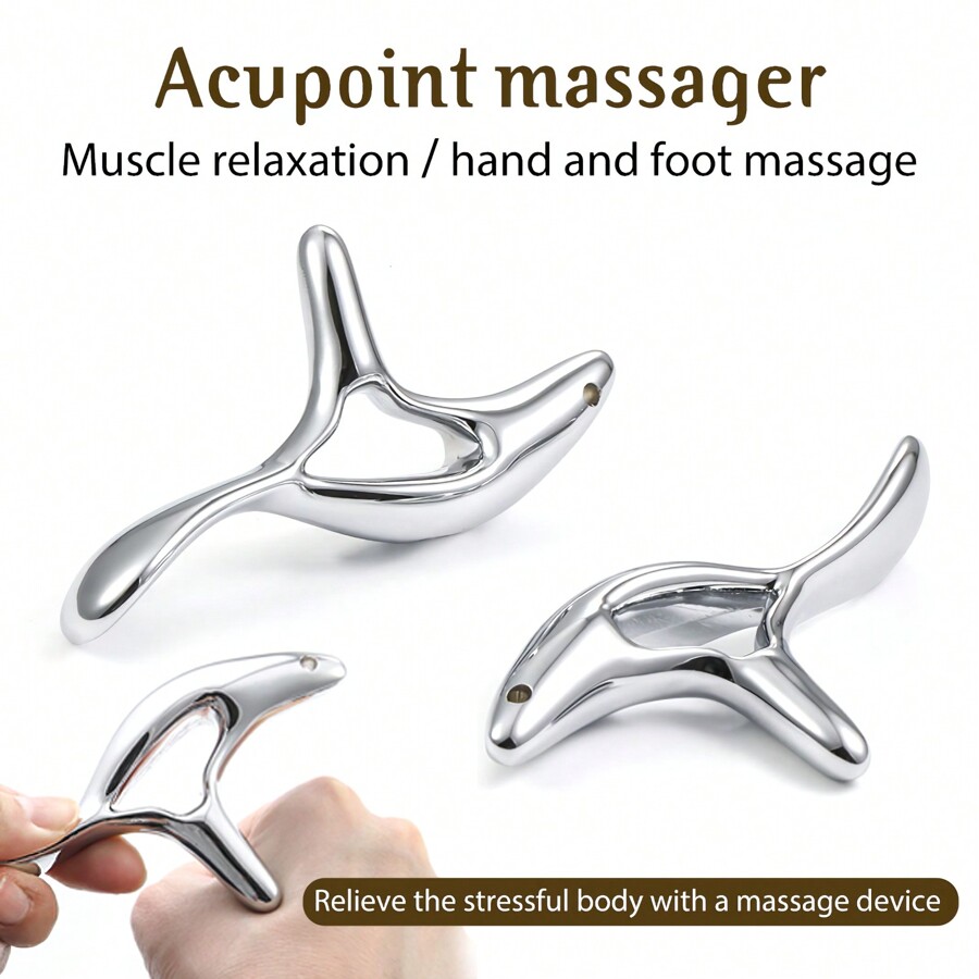 1pc Metal Muscle Massage Gua Sha Tool, Massage Tool, Therapy Tool, Gua ...