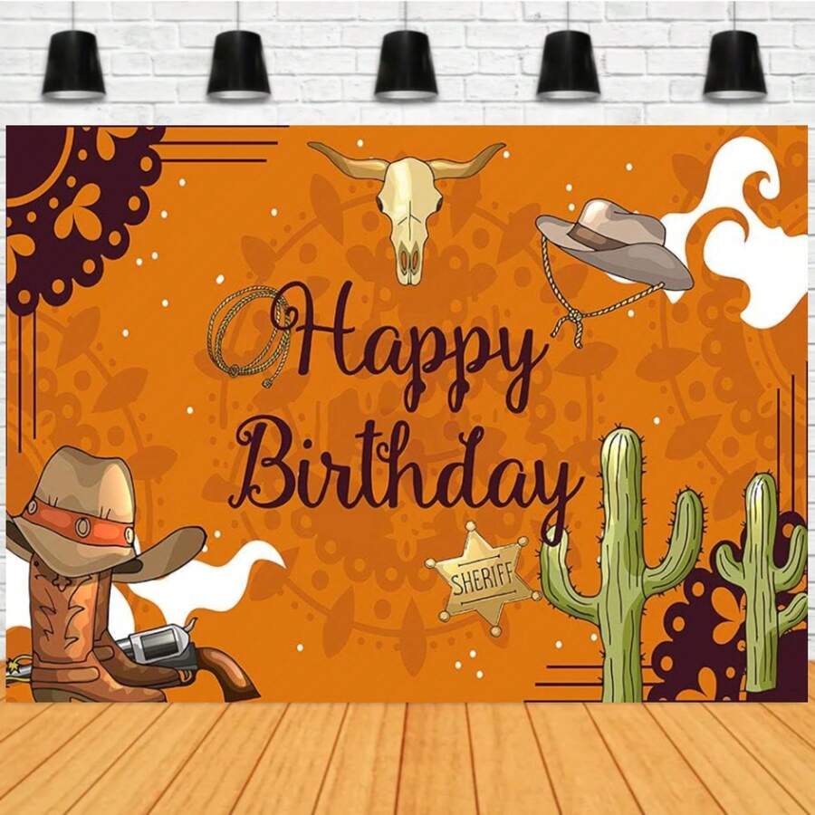 Western Theme Background Cowboy Backdrop Wild West Town Backdrop Wild ...