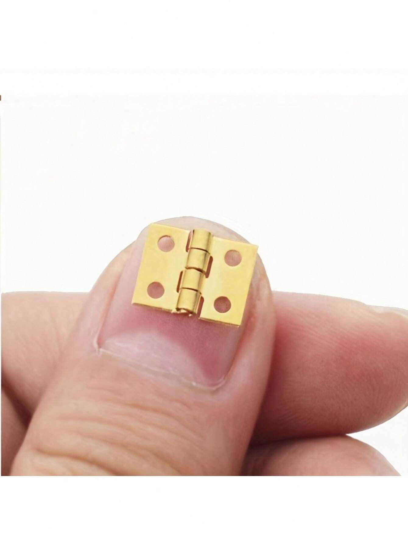 30/50pcs 2cm Mini Silver Hinge With Nail DIY Handicraft Accessory For ...
