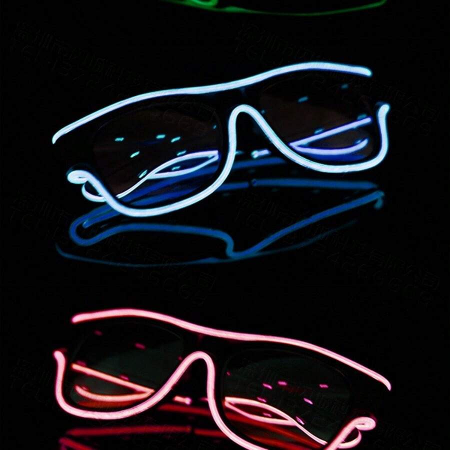 Wireless Luminous Glasses, Party Luminous Props, Luminous Party Glasses ...