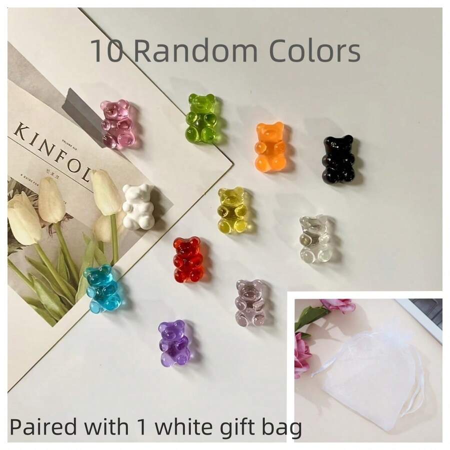 10pcs, Refrigerator Magnets, Mixed Large Bear Refrigerator Magnets ...