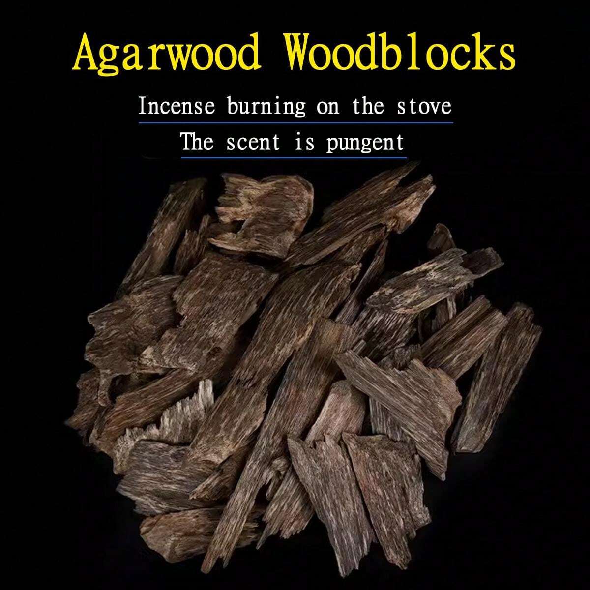 5g Natural Agarwood Block Incense, Long-Lasting Fragrance, Heated ...
