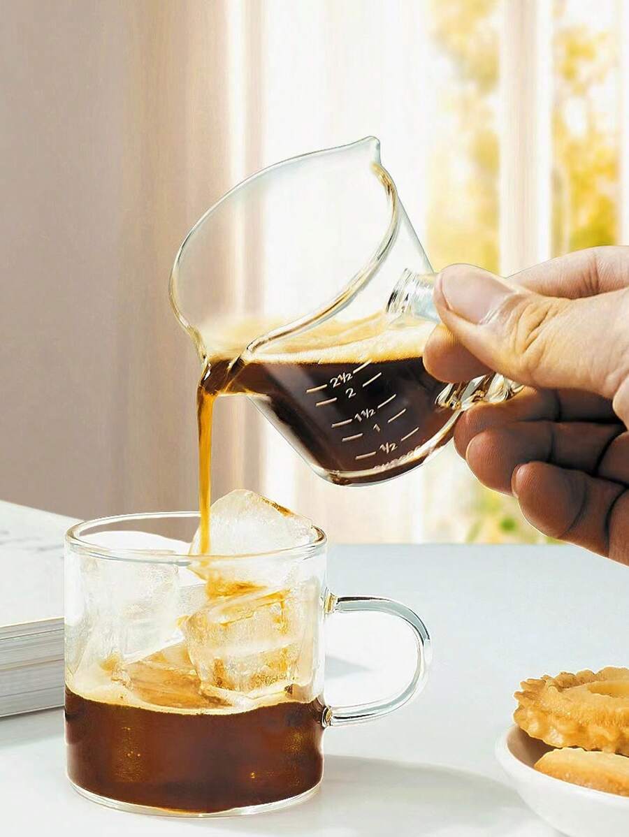 1pc Double Spout Coffee Creamer Pitcher, Espresso Milk Cup, Milk Jug ...