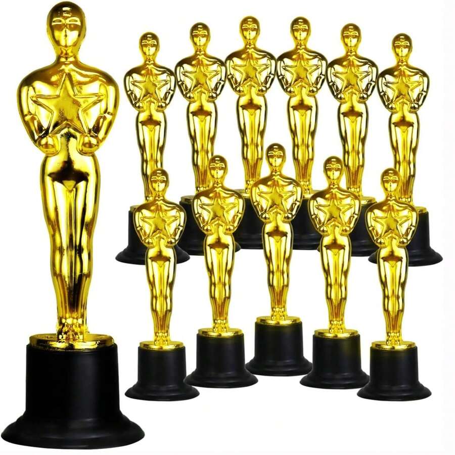 5/10pcs Gold Trophy, Award Statue, Oscar Statue Trophy, Trophy, Thank ...
