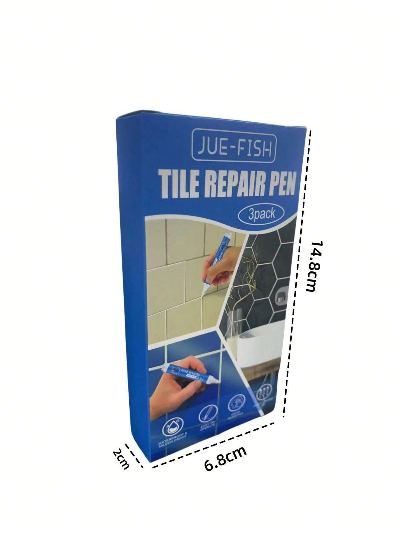 Ceramic Tile Repair Pen, Waterproof And Mold-Proof Bathroom Floor Gap ...