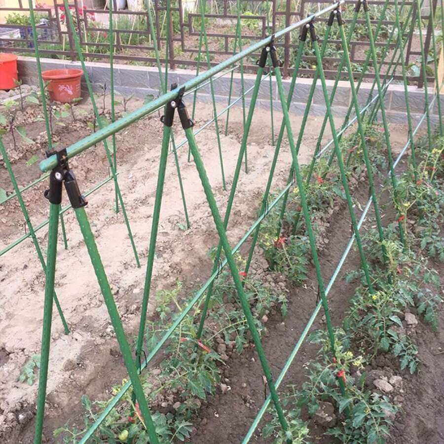 11pcs Grape Vine Supports Steel Tubes Gardening Flower Stands For ...