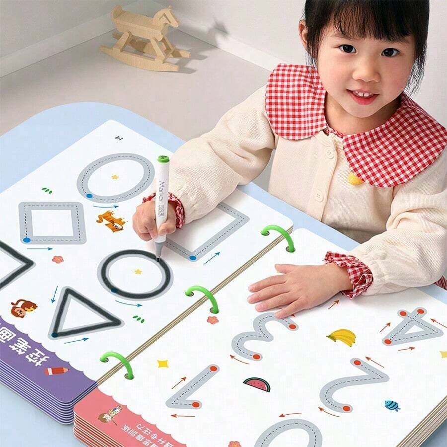 Children's Calligraphy Practice Book Set, Reusable Copy, School ...