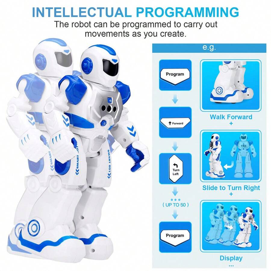 Smart RC Robot Toys For Kids, Gesture Sensing Remote Control Robot ...