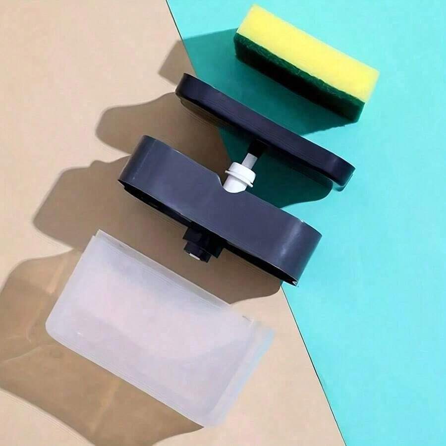 Kit de nettoyage de cuisine comprenant une éponge et un distributeur de ...