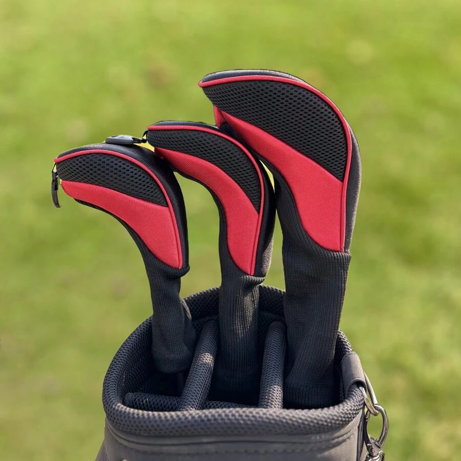 3pcs Golf Head Covers With Interchangeable Labels, Fits All Fairway And ...