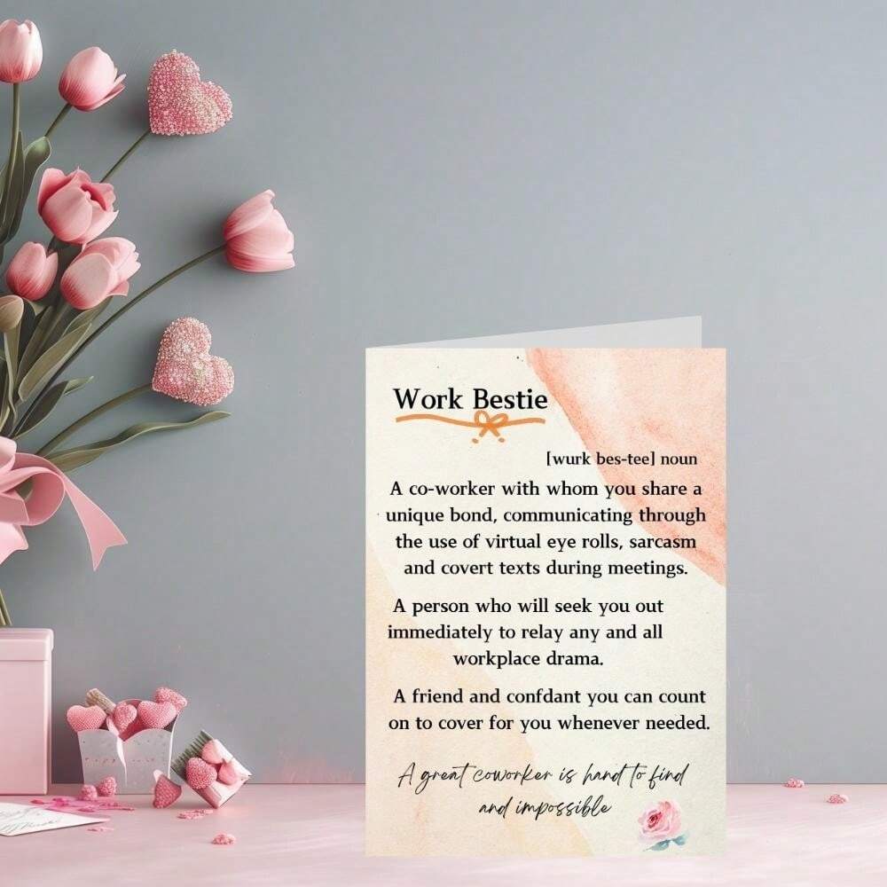 1pc, Office Coworker Leaving Card,Greeting Card For Colleague, With An ...