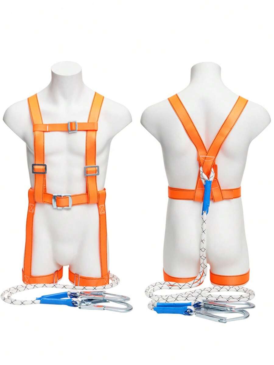 1pc High-Altitude Operation Five-Point Full Body Safety Harness With ...