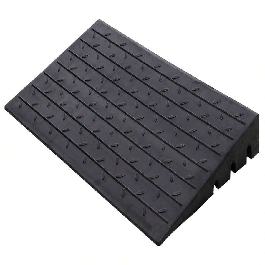 Rubber Threshold Ramp, 3'' Rise Portable Wheelchair Ramp For Home Steps ...